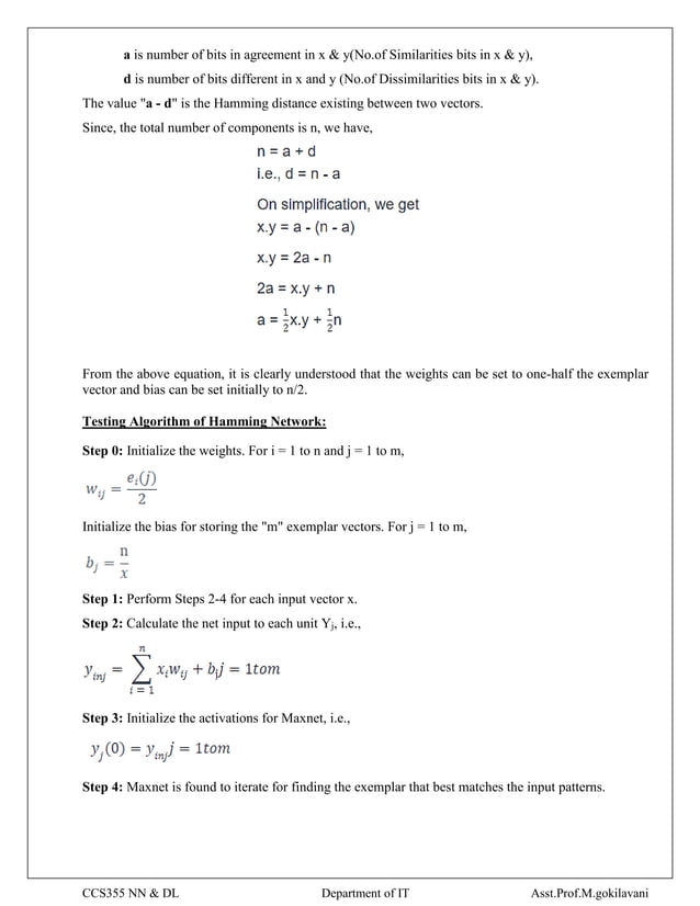 CCS355 Neural Network & Deep Learning Unit II Notes with Question bank ...