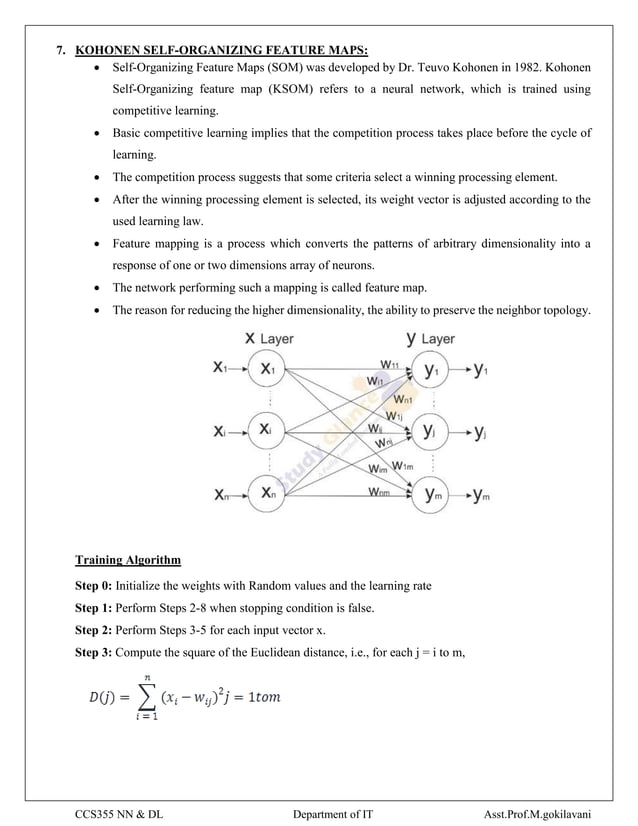 CCS355 Neural Network & Deep Learning Unit II Notes with Question bank ...