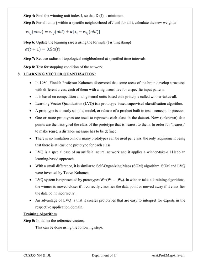 CCS355 Neural Network & Deep Learning Unit II Notes with Question bank ...
