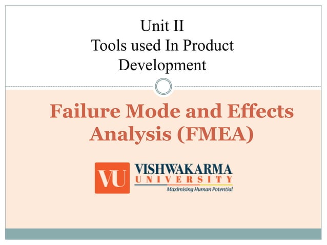 Unit II.pptx failure mode and effects analysis | PPT