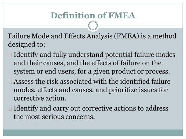 Unit II.pptx failure mode and effects analysis | PPT