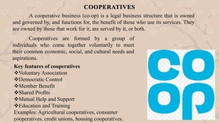 Forms of Business Organization - Unit 11 | PPT