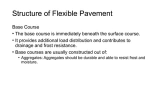 Unit II civil engineering flexible and rigid pavement | PPTX