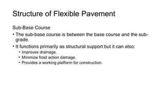 Unit II civil engineering flexible and rigid pavement | PPTX