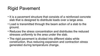 Unit II civil engineering flexible and rigid pavement | PPTX | Civil ...