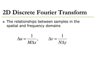 Discrete Fourier And Cosine Transform Dct Dft Pptx