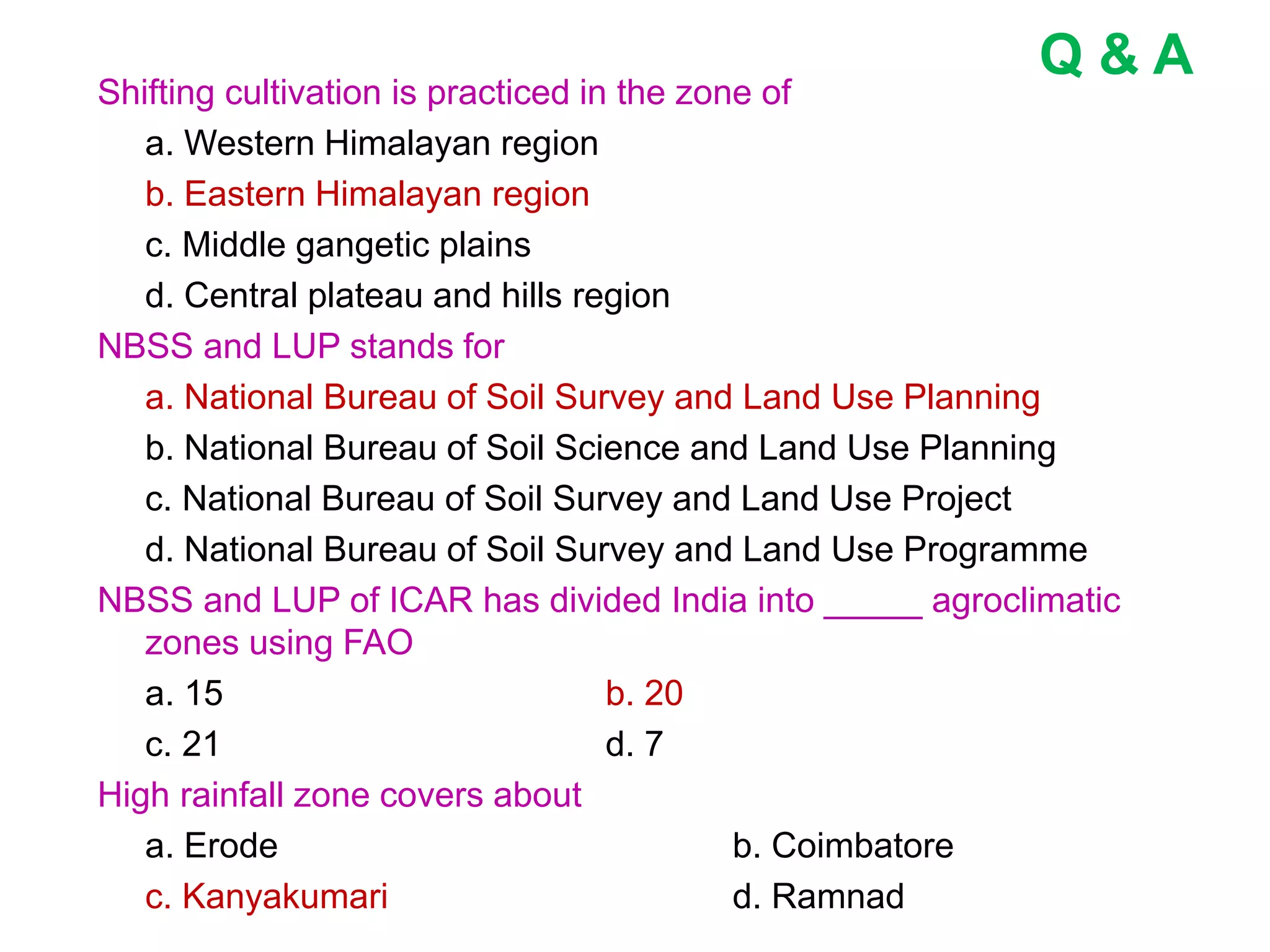 Unit II - Agro climatic zones of India and Tamil Nadu.ppt