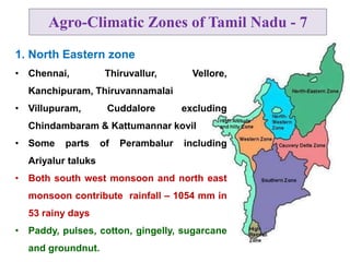 Unit II - Agro climatic zones of India and Tamil Nadu.ppt