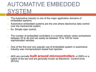 SYBSC IT SEM IV EMBEDDED SYSTEMS UNIT II Application and Domain ...