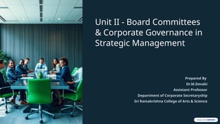 Unit II - Board Committees And their Functions.pptx