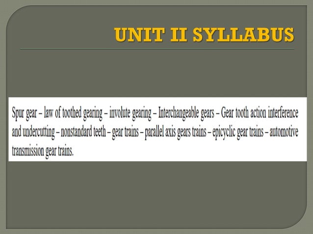 ME3491 TOM UNIT –II -PPTX | PPT