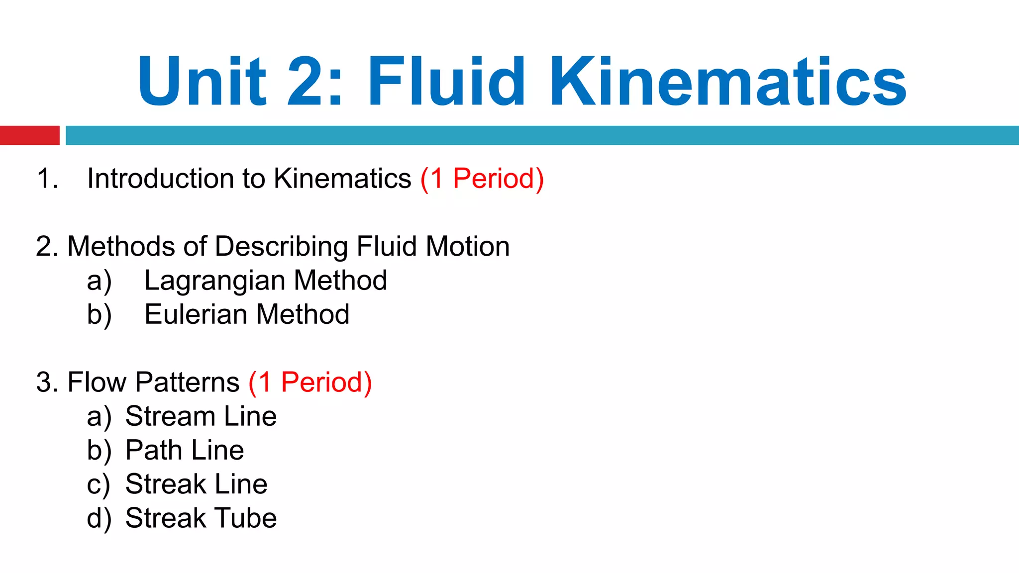 Fluid Kinematics | PPTX