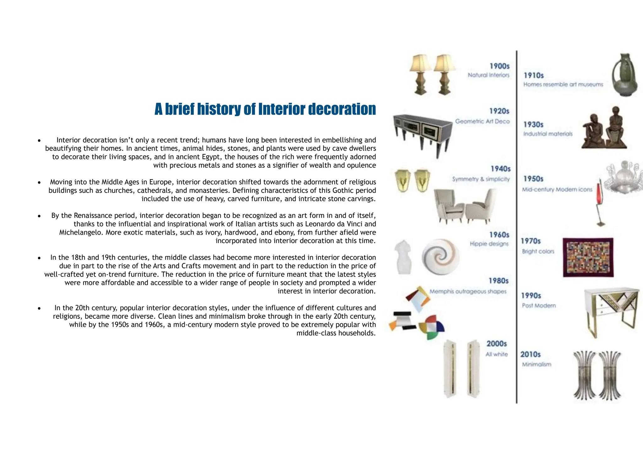 Vocabulary of Interior Design and Styles | PDF