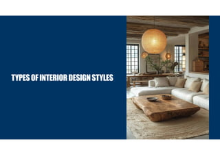 Vocabulary of Interior Design and Styles | PDF
