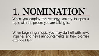 Types of Communicative Strategy | PPTX