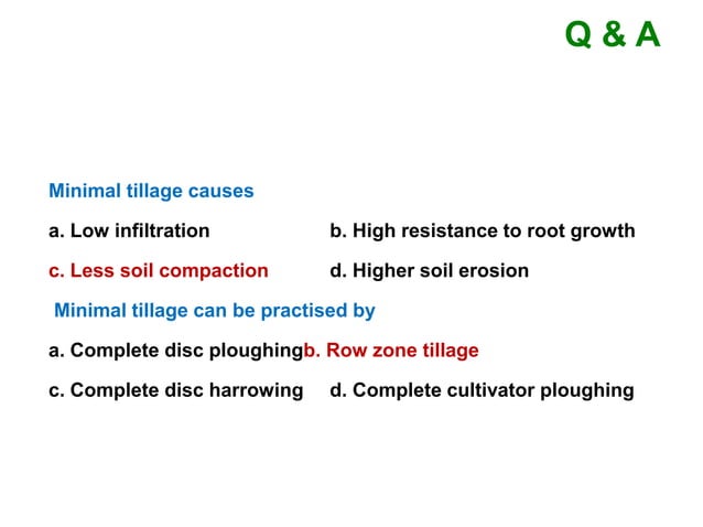 Minimal Tillage Practices.pptx | Agriculture | Industries