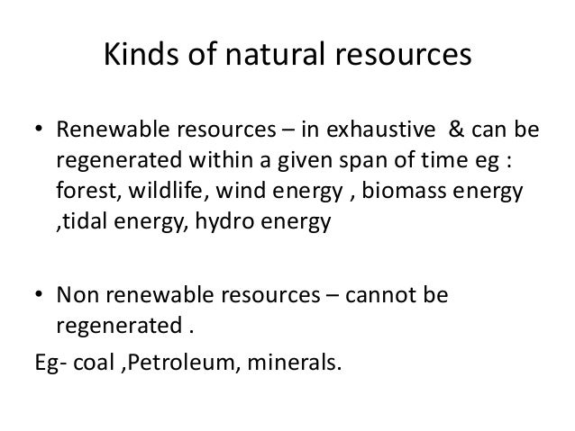 😎 3 types of natural resources. What are the Different Types of Natural ...