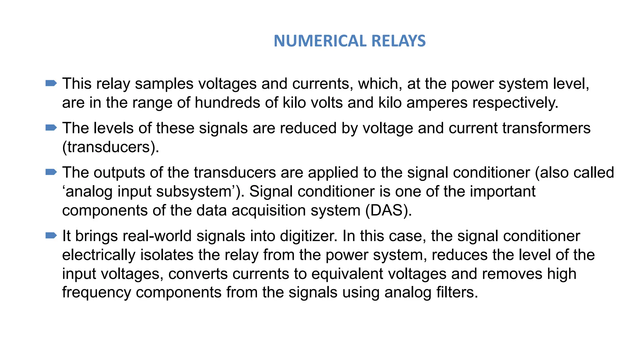 Basic principle of Numeric relay and static relay.ppt