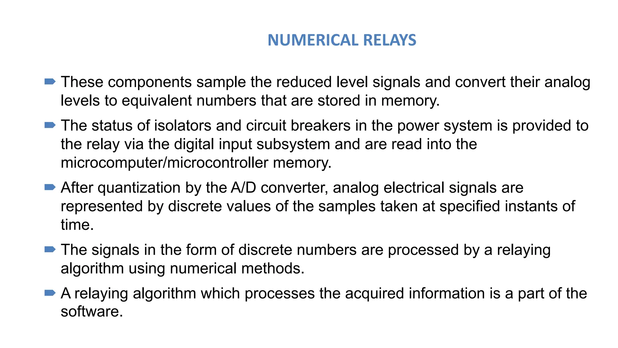 Basic principle of Numeric relay and static relay.ppt