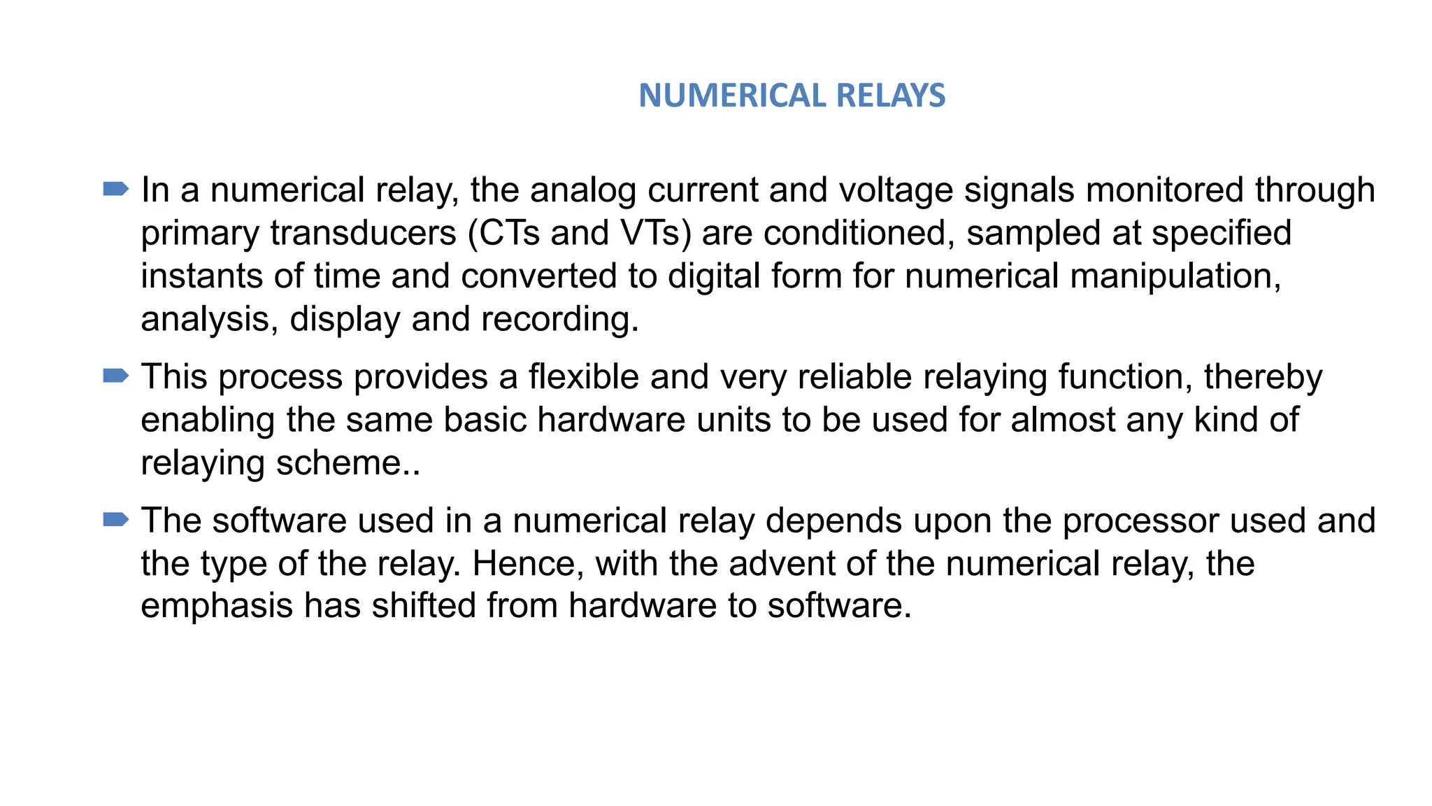 Basic principle of Numeric relay and static relay.ppt
