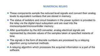 Basic principle of Numeric relay and static relay.ppt