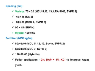 Unit II - Production Technology of cash crops.pptx