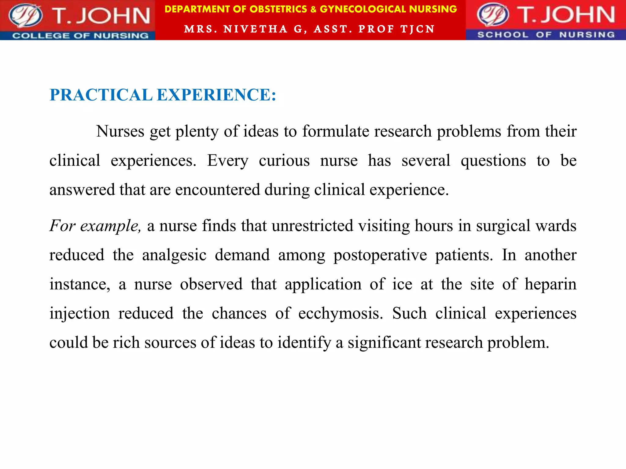Research problem/ Research Question | PPTX