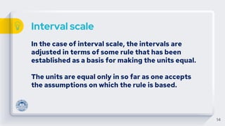 Measurement Scales | PPT