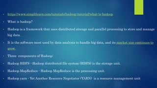 Unit ii sem-v-hadoop | PPT
