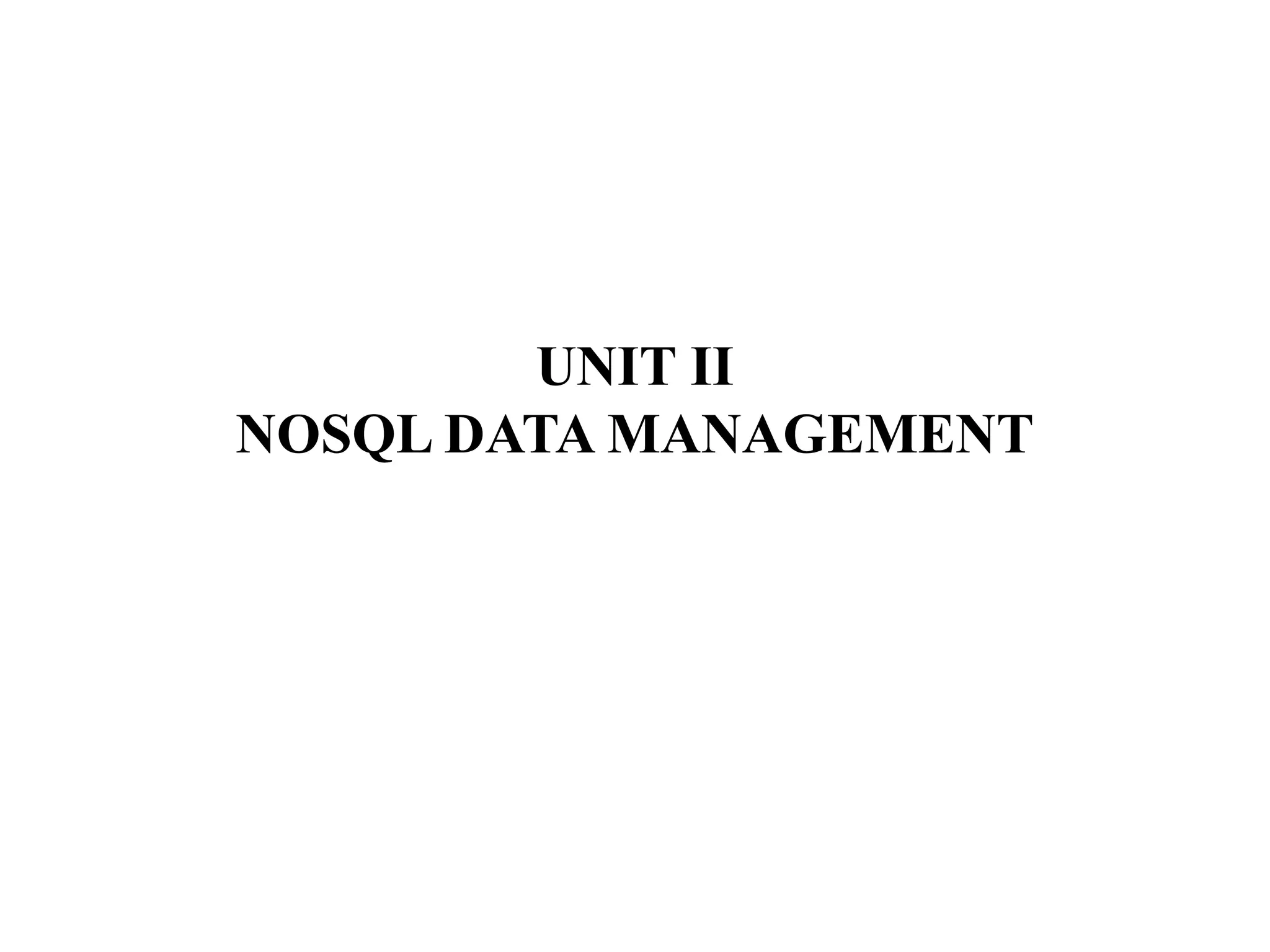 UNIT II (1).pptx | Databases | Computer Software and Applications