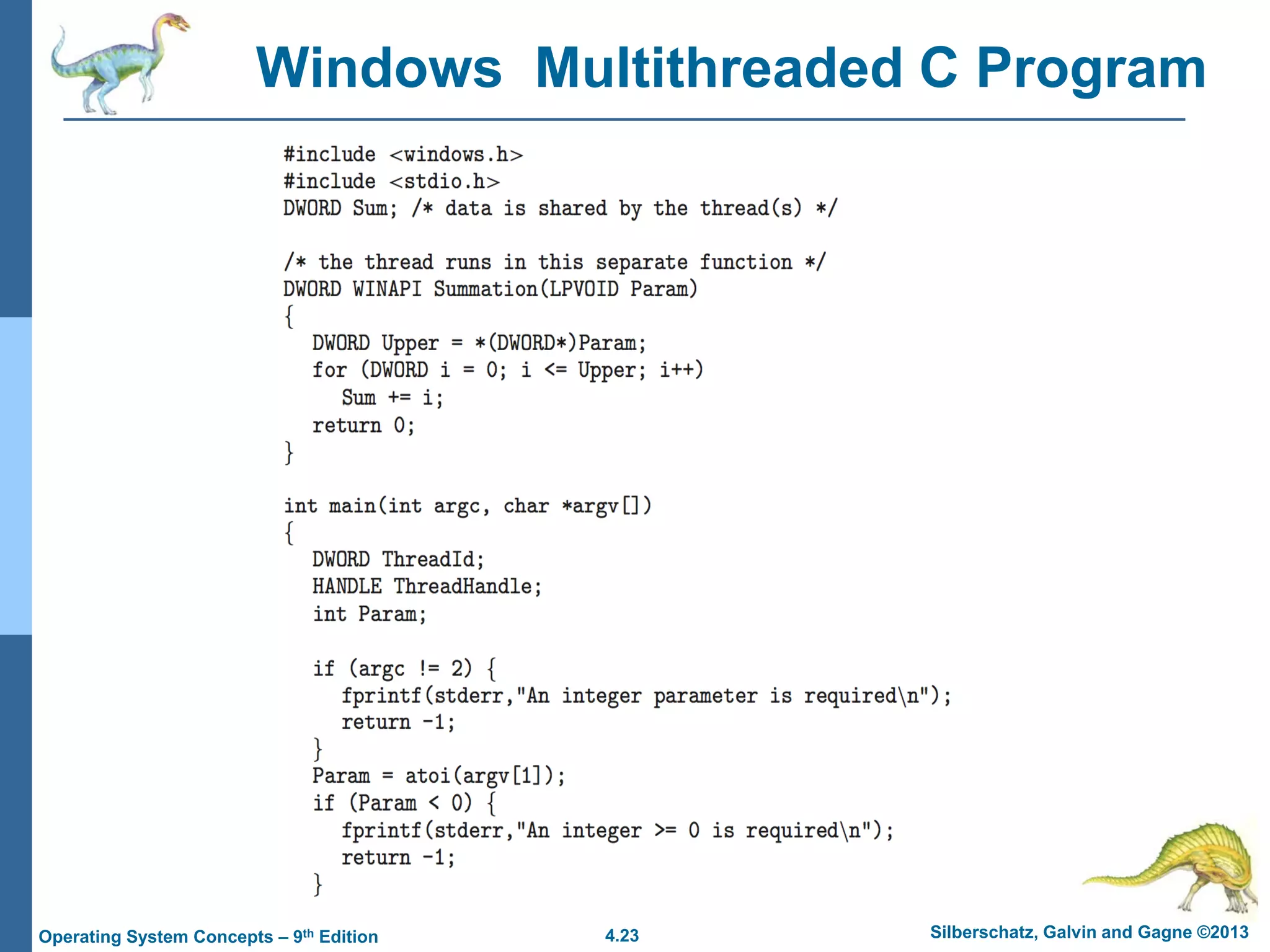 Unit II - 2 - Operating System - Threads | PDF