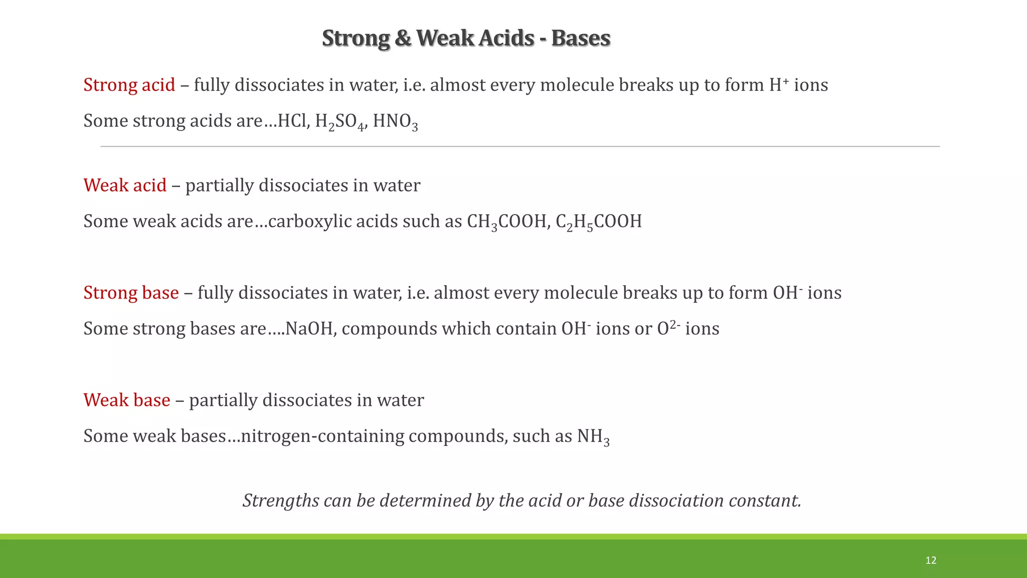 UNIT II: Acid, Base and Buffer | PPTX