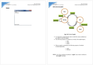 B.Sc. III(VI Sem) Advance Java Unit2: Appet | PPT