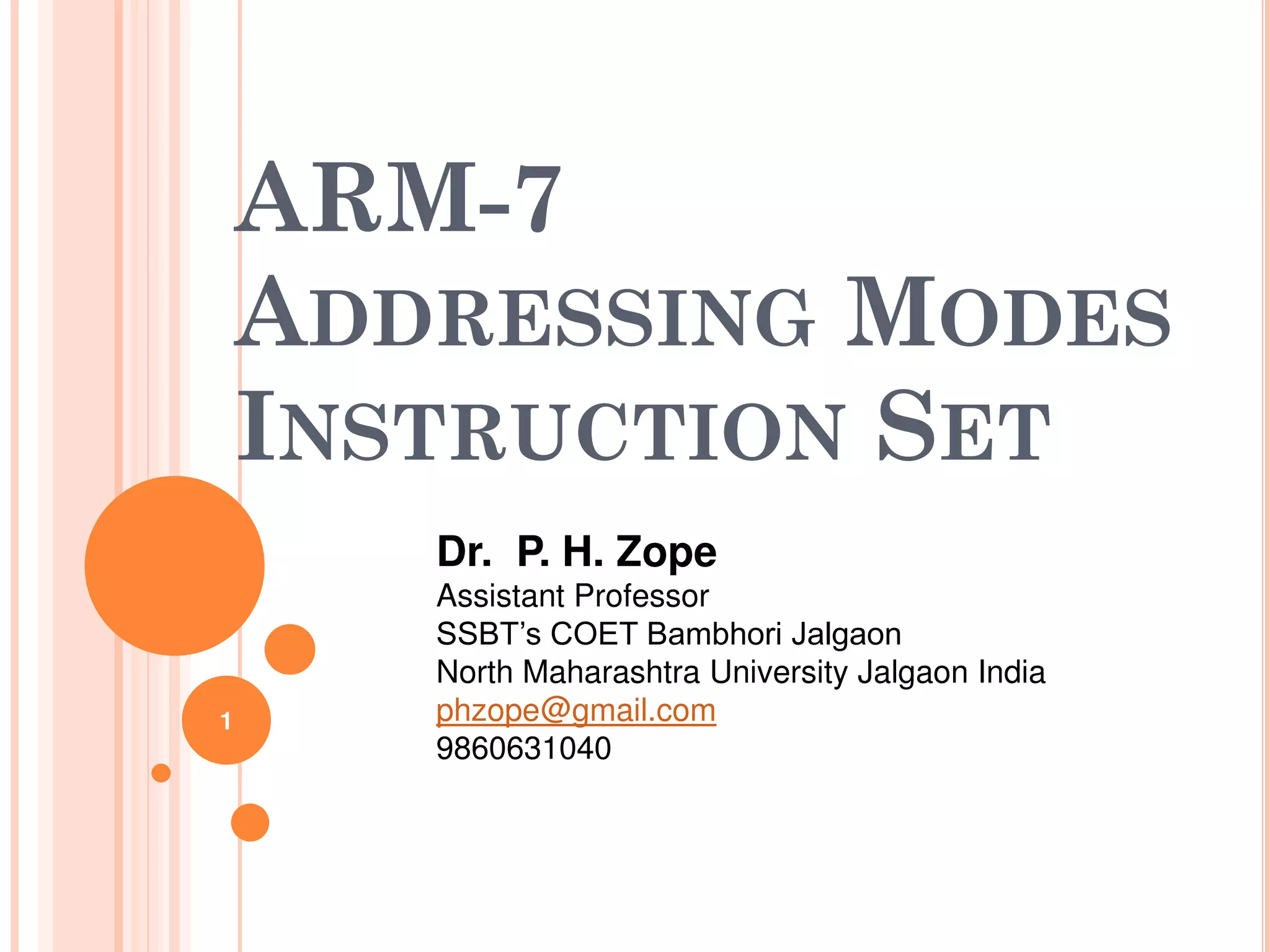 Unit II arm 7 Instruction Set | PDF