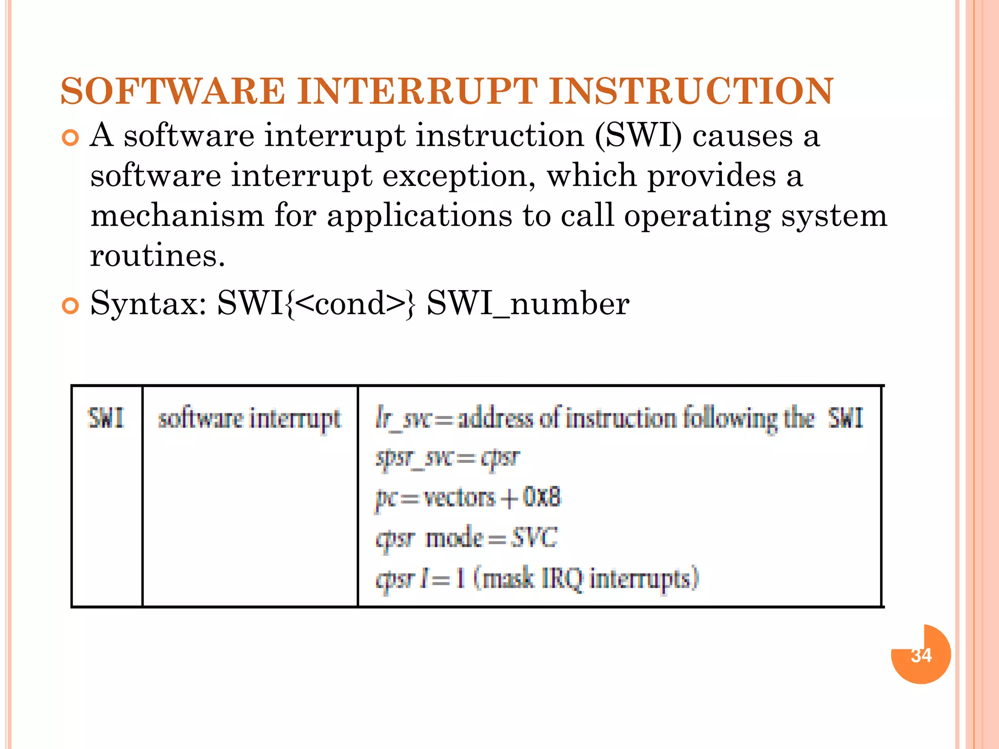Unit II arm 7 Instruction Set | PPT