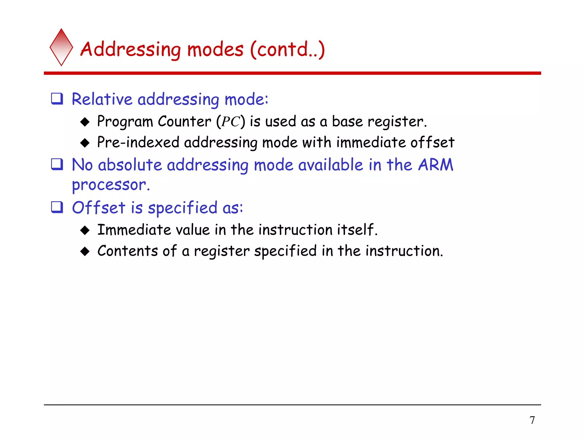 Unit II arm 7 Instruction Set | PDF