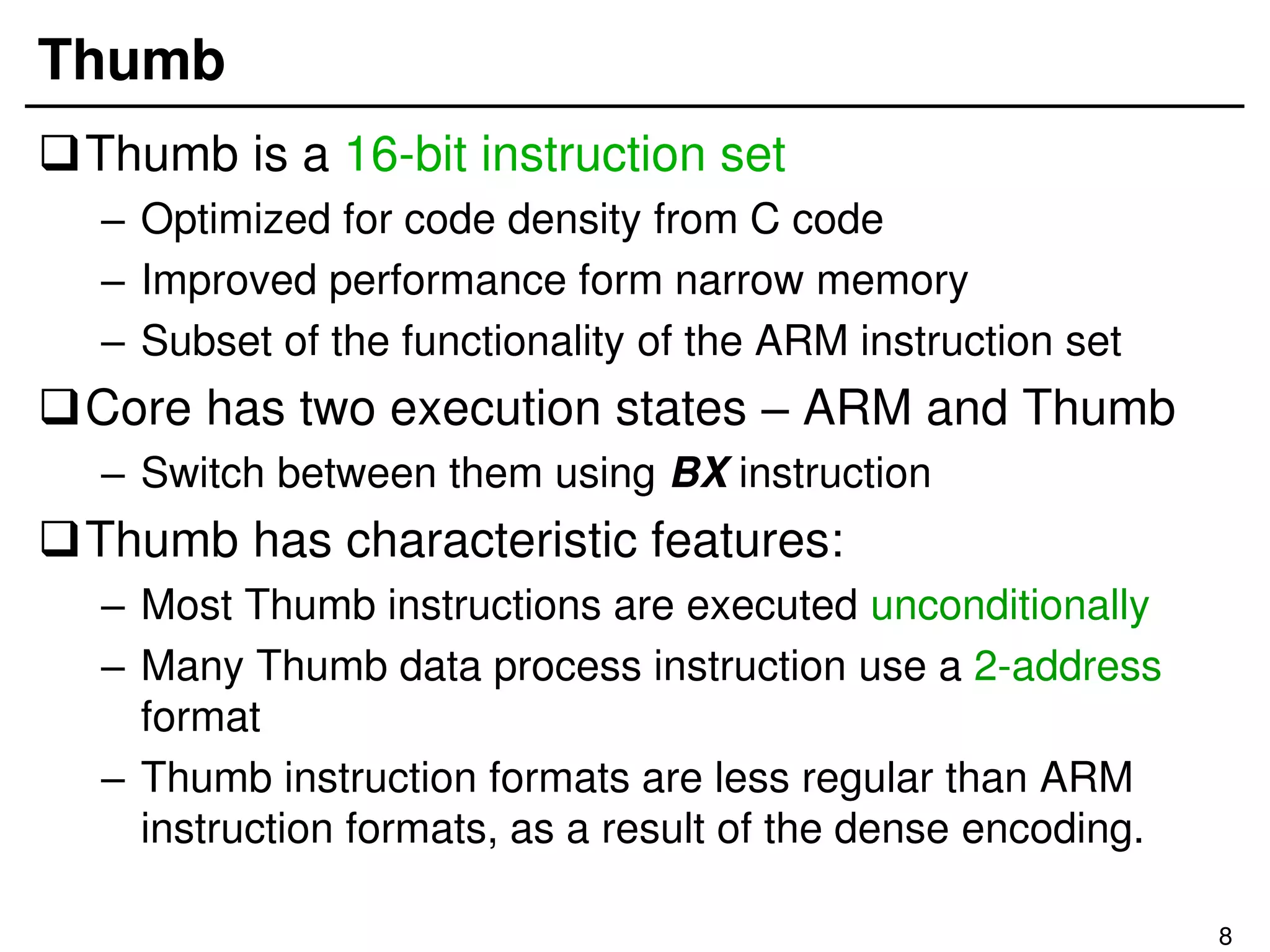 Unit II arm 7 Instruction Set | PDF