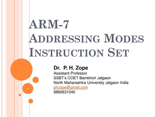 Unit II arm 7 Instruction Set | PDF
