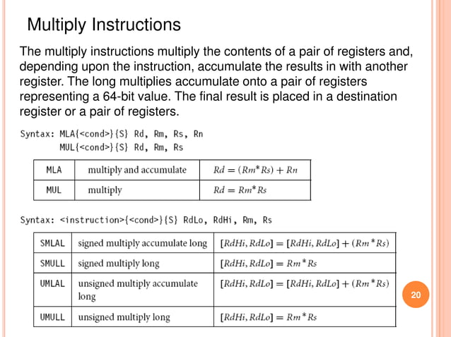 Unit II arm 7 Instruction Set | PDF