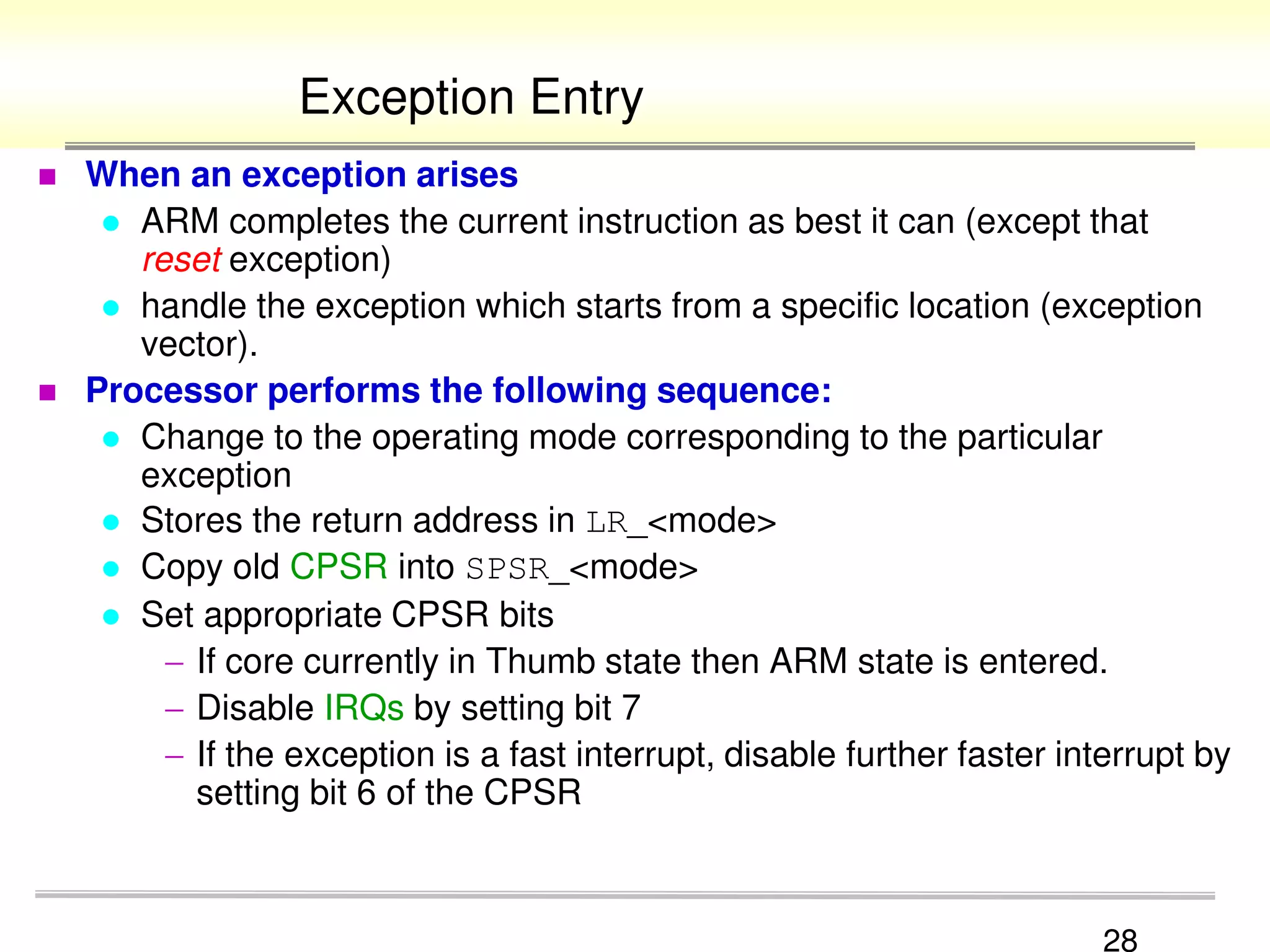Unit II Arm 7 Introduction | PDF