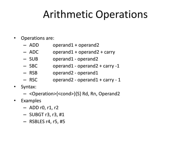 Unit II Arm7 Thumb Instruction | PDF