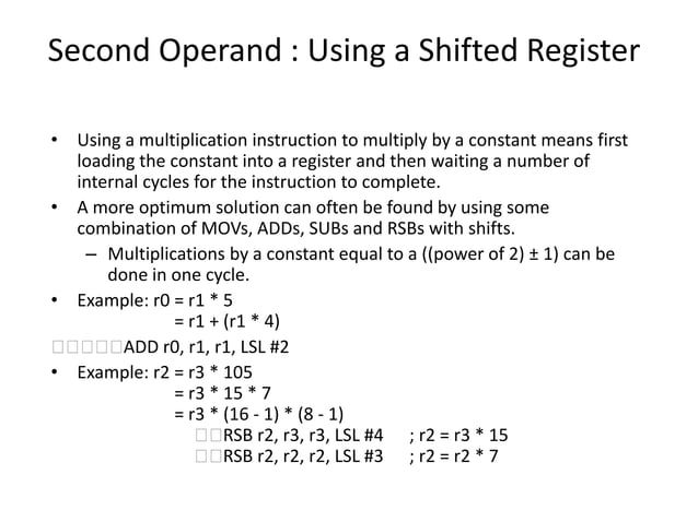 Unit II Arm7 Thumb Instruction | PDF