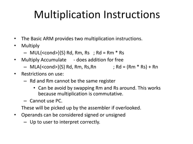 Unit II Arm7 Thumb Instruction | PDF
