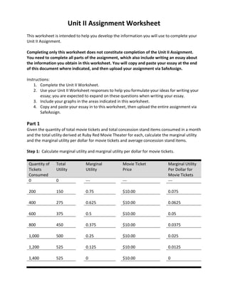 Unit II Assignment Solution.docx