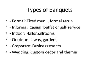 Unit_II_Banquets_Presentation.ppt hotelx management | PPTX