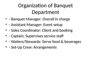 Unit_II_Banquets_Presentation.ppt hotelx management | PPTX