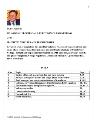 RGPV BE 104 Unit II | PDF
