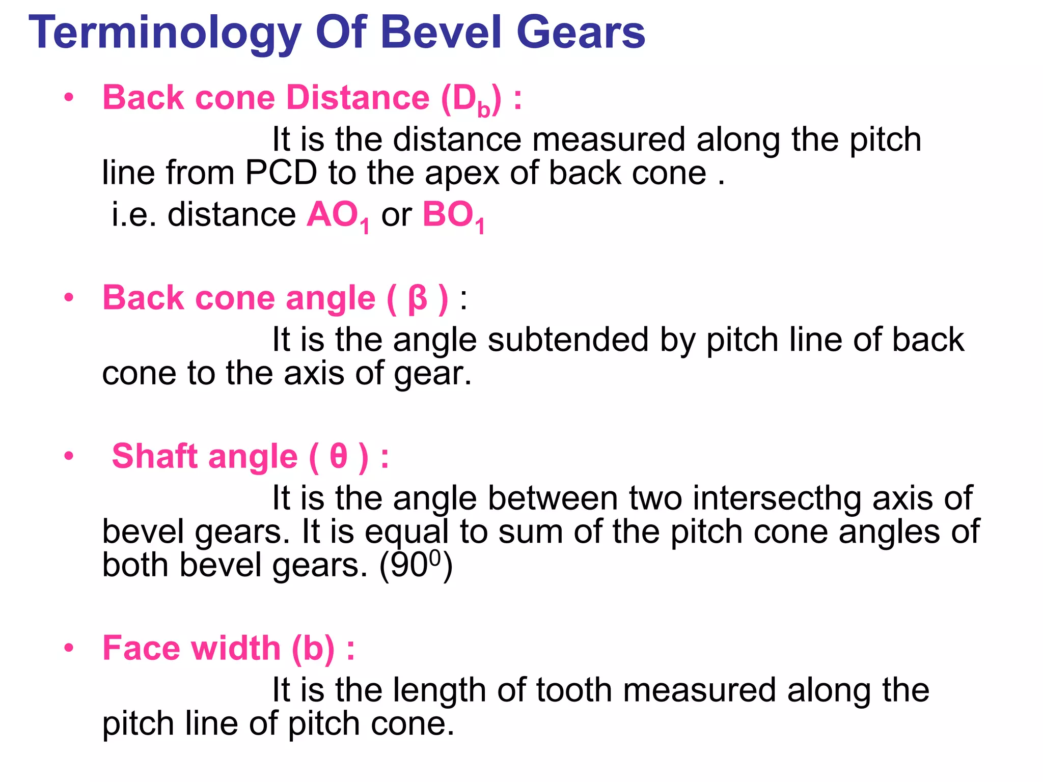 Unit ii bevel gears | PPT