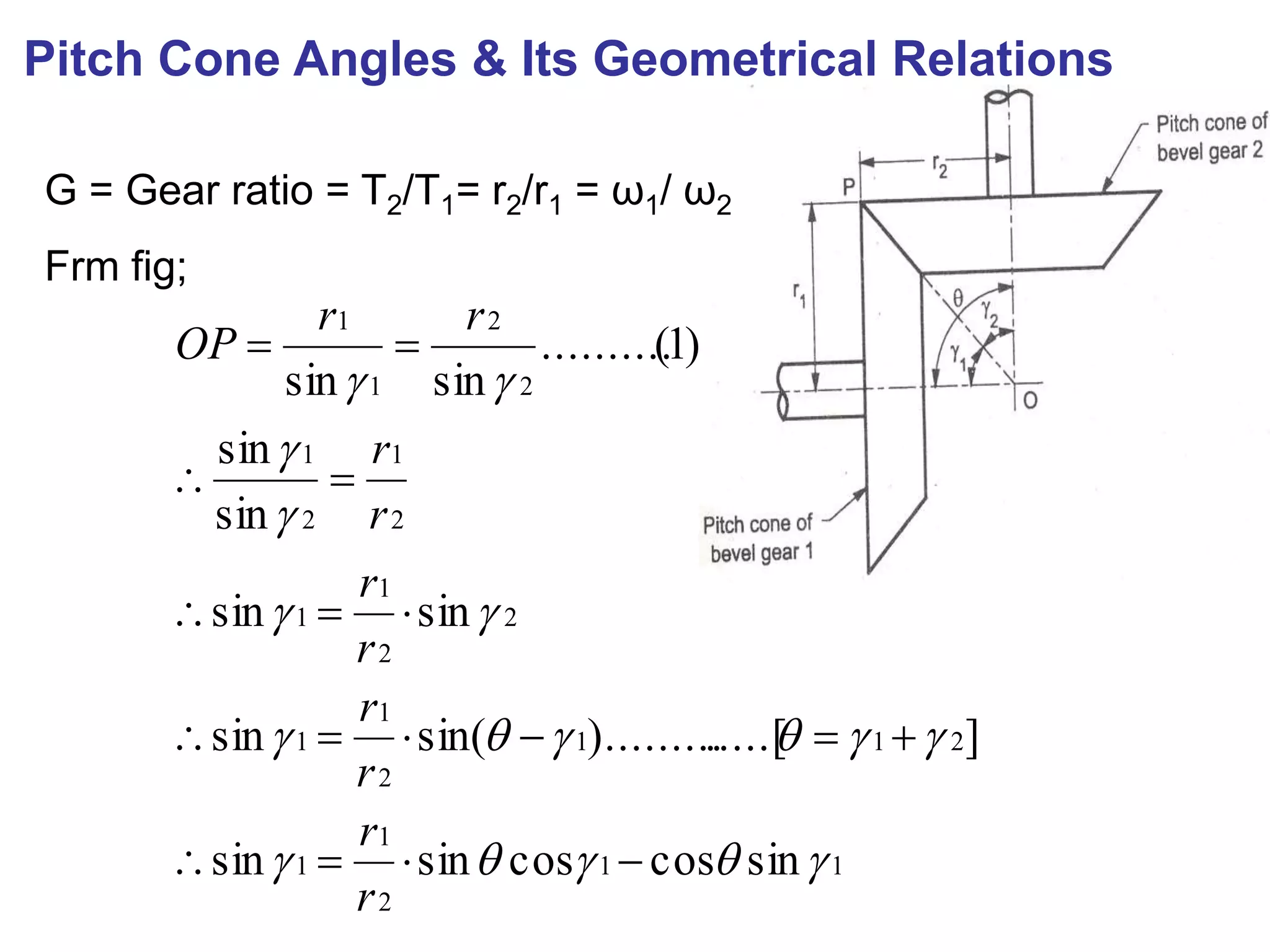 Unit ii bevel gears | PPT