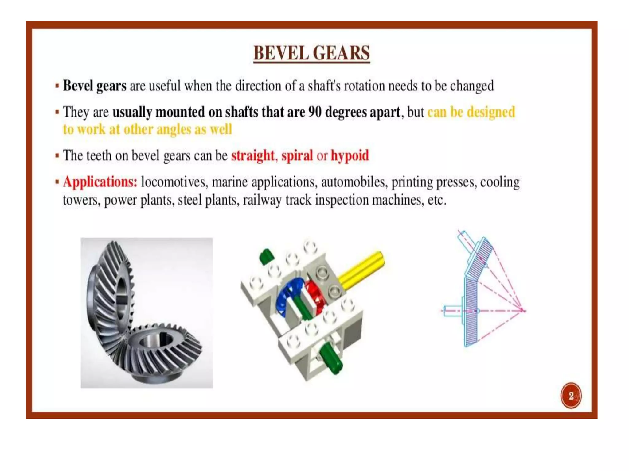 Unit ii bevel gears | PPT